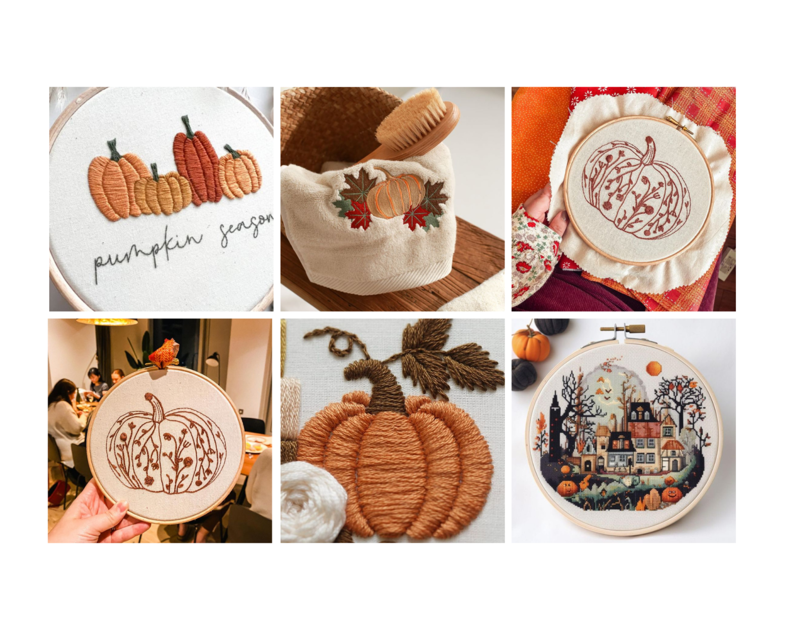 Creative Pumpkin Embroidery Designs for Fall Crafting Fun